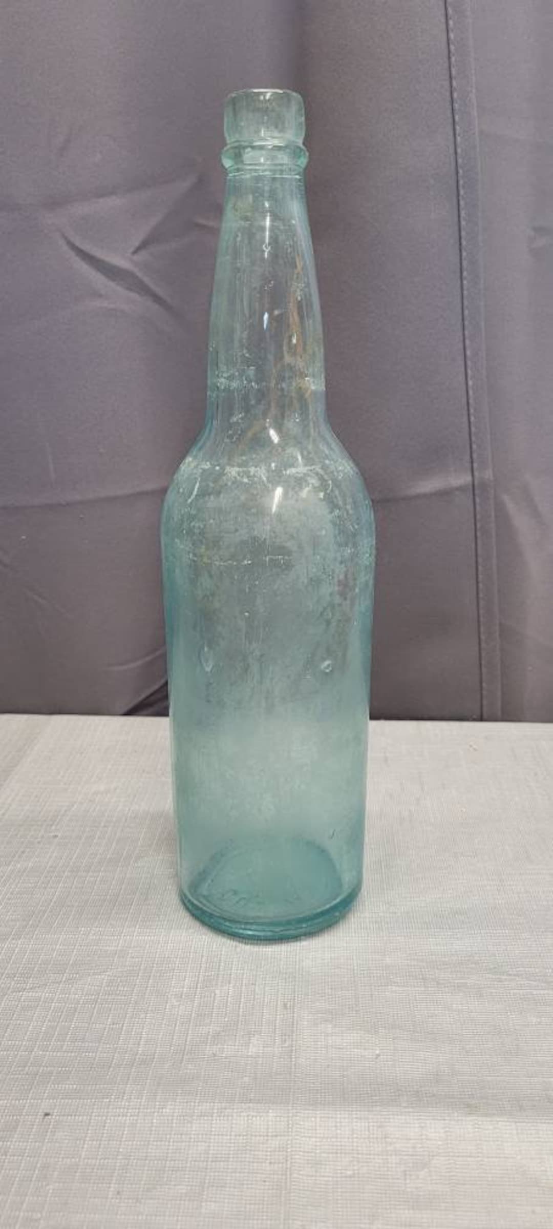 Vintage Blue Glass Beer Bottle, Old Beer Bottle - Etsy