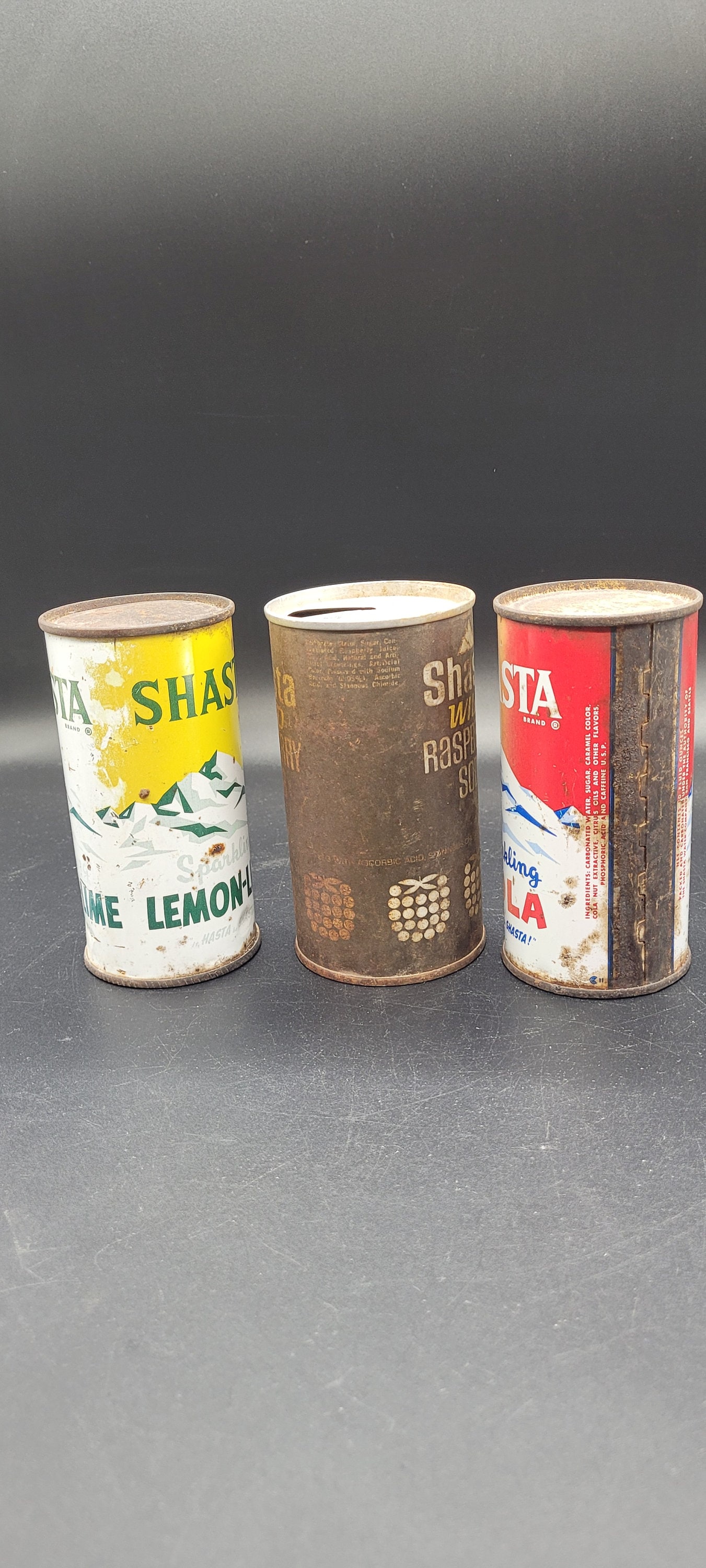 Vintage Shasta Soda Cans Vintage Tin Soda Cans Old Soda Cans - Etsy
