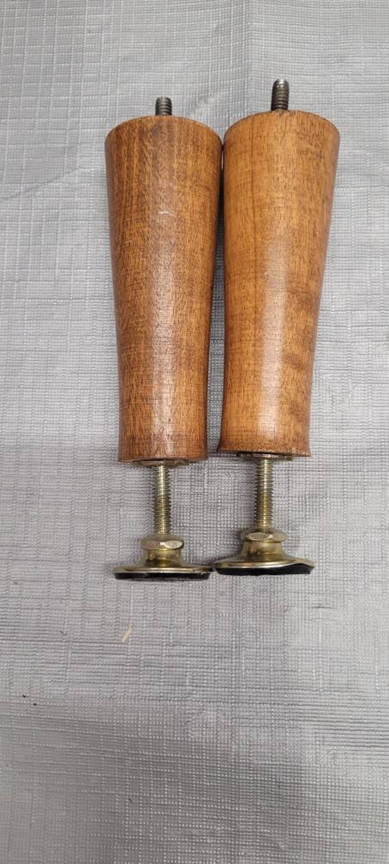 Vintage Wooden Furniture Legs, Pivoting Wooden Furniture Legs - Etsy