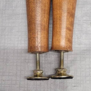 Vintage Wooden Furniture Legs, Pivoting Wooden Furniture Legs - Etsy