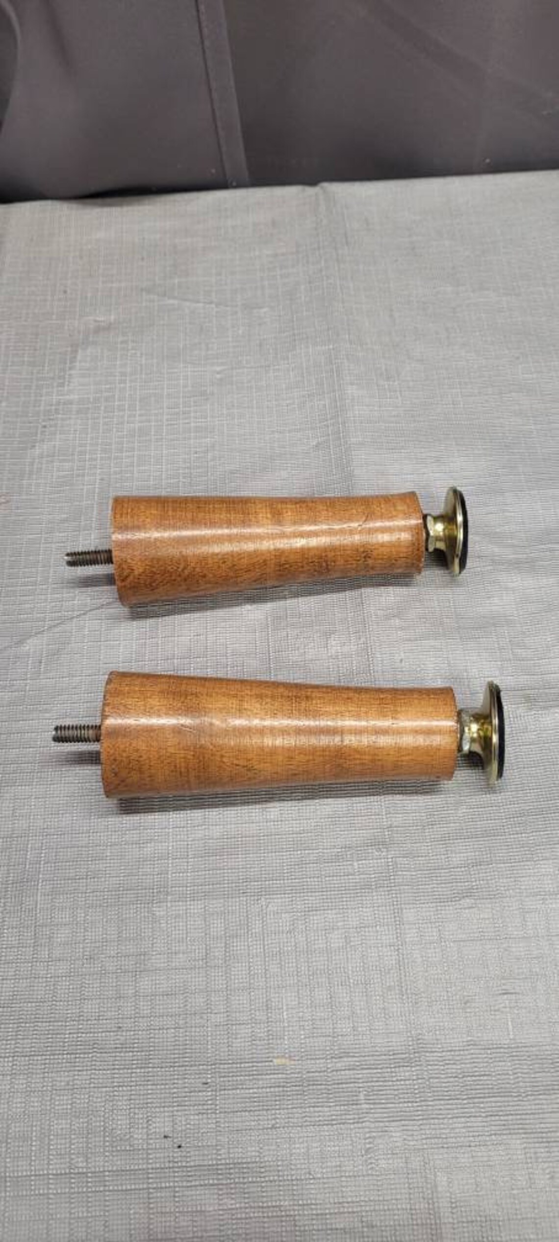 Set of 2 Vintage Wood Furniture Legs - Mid Century Modern Replacement ...