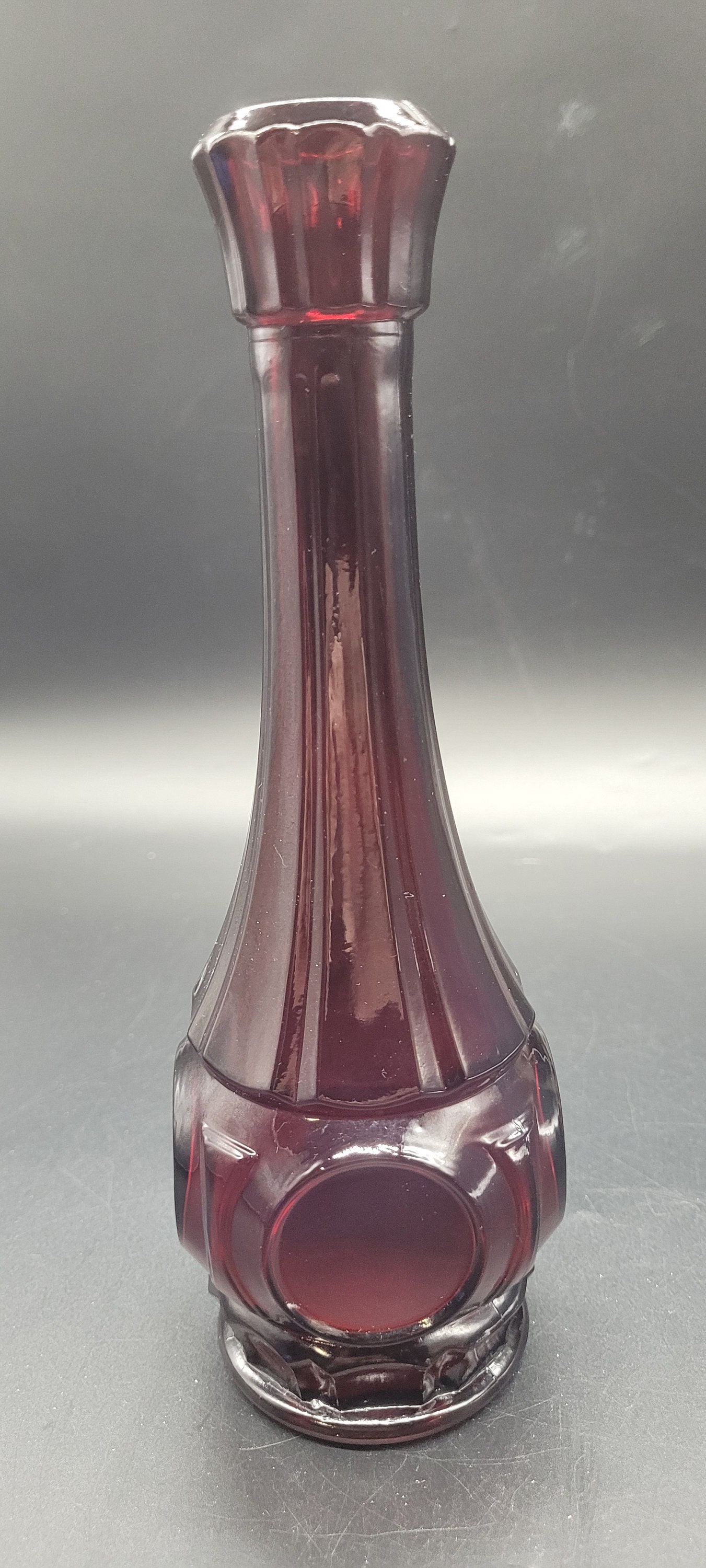 Vintage Wheaton Ruby's Red Bullseye Bud Vase, Vintage Red Vase ...