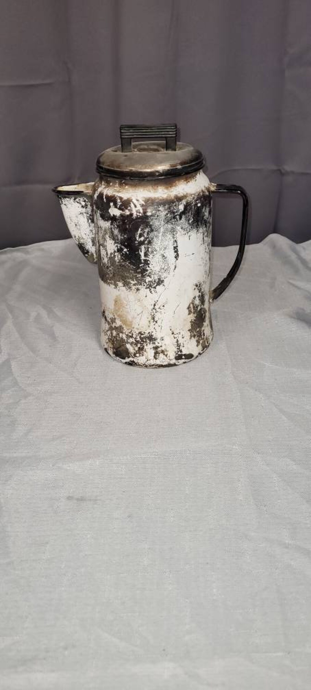 Vintage Rustic Coffee Pot - Etsy