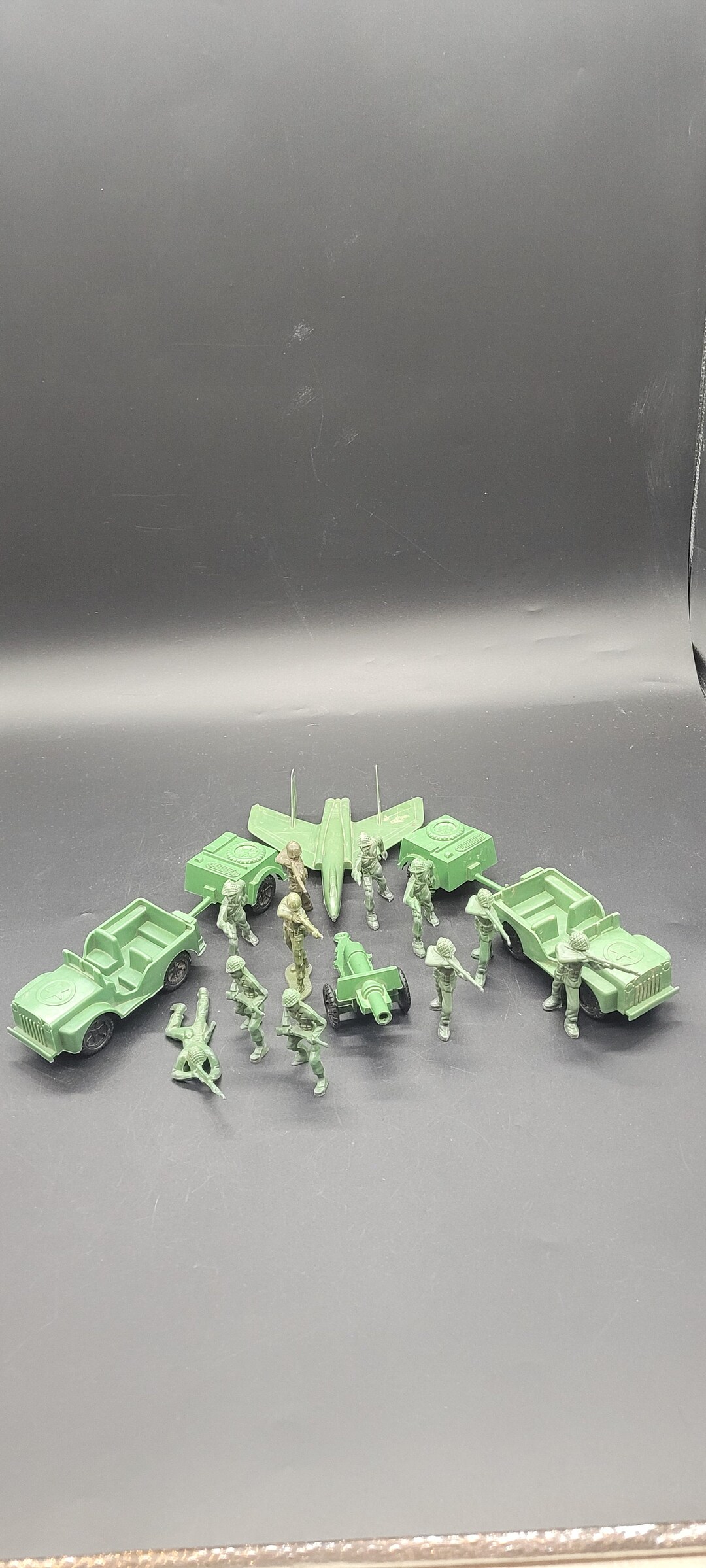 Vintage Plastic Army Figures Set, Plastic Army Man Set, Plastic Army ...