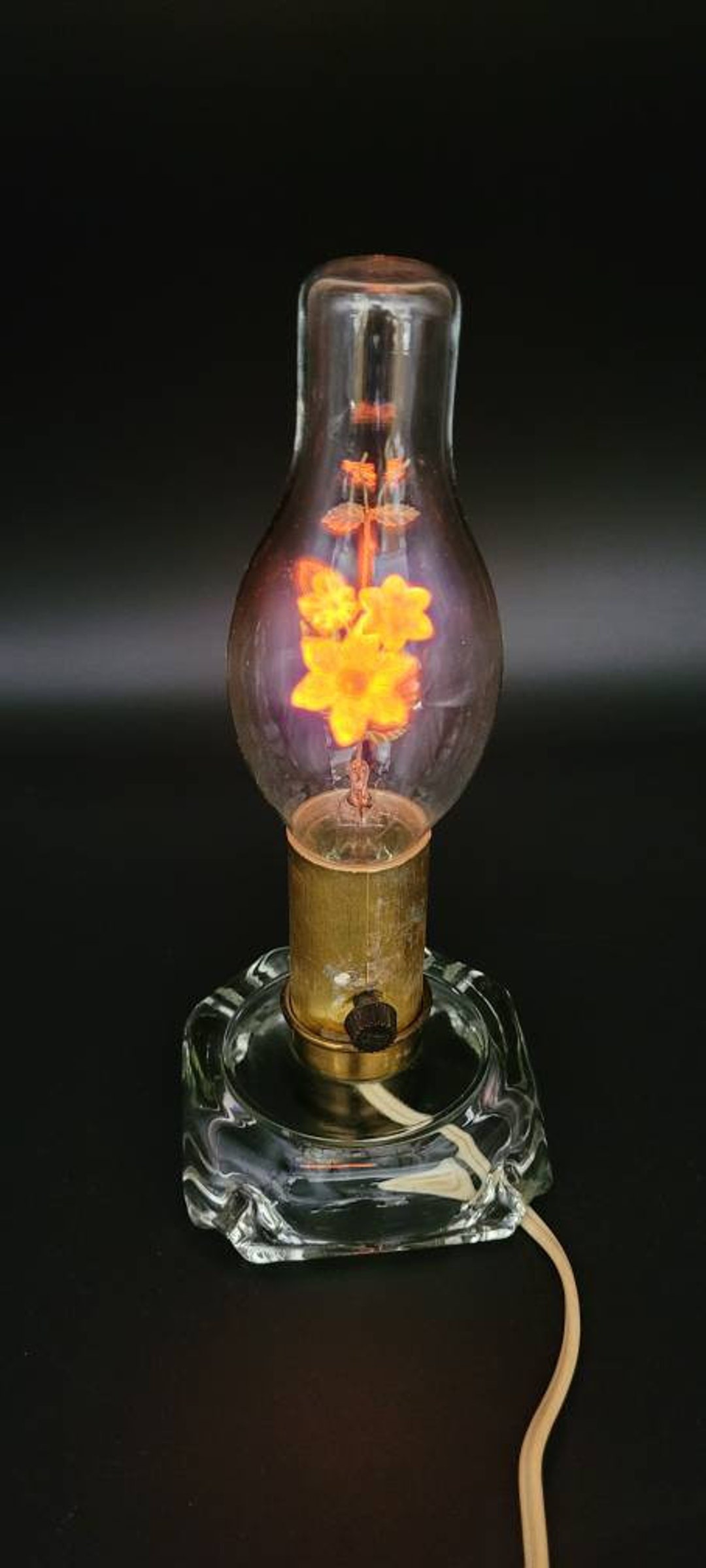Vintage Duro-lite Flower Light Lighted Neon Flower Lamp - Etsy