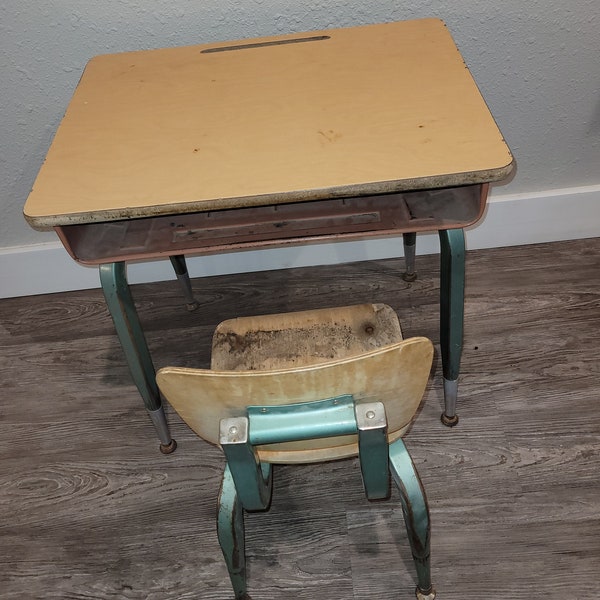 Vintage School Desk - Etsy