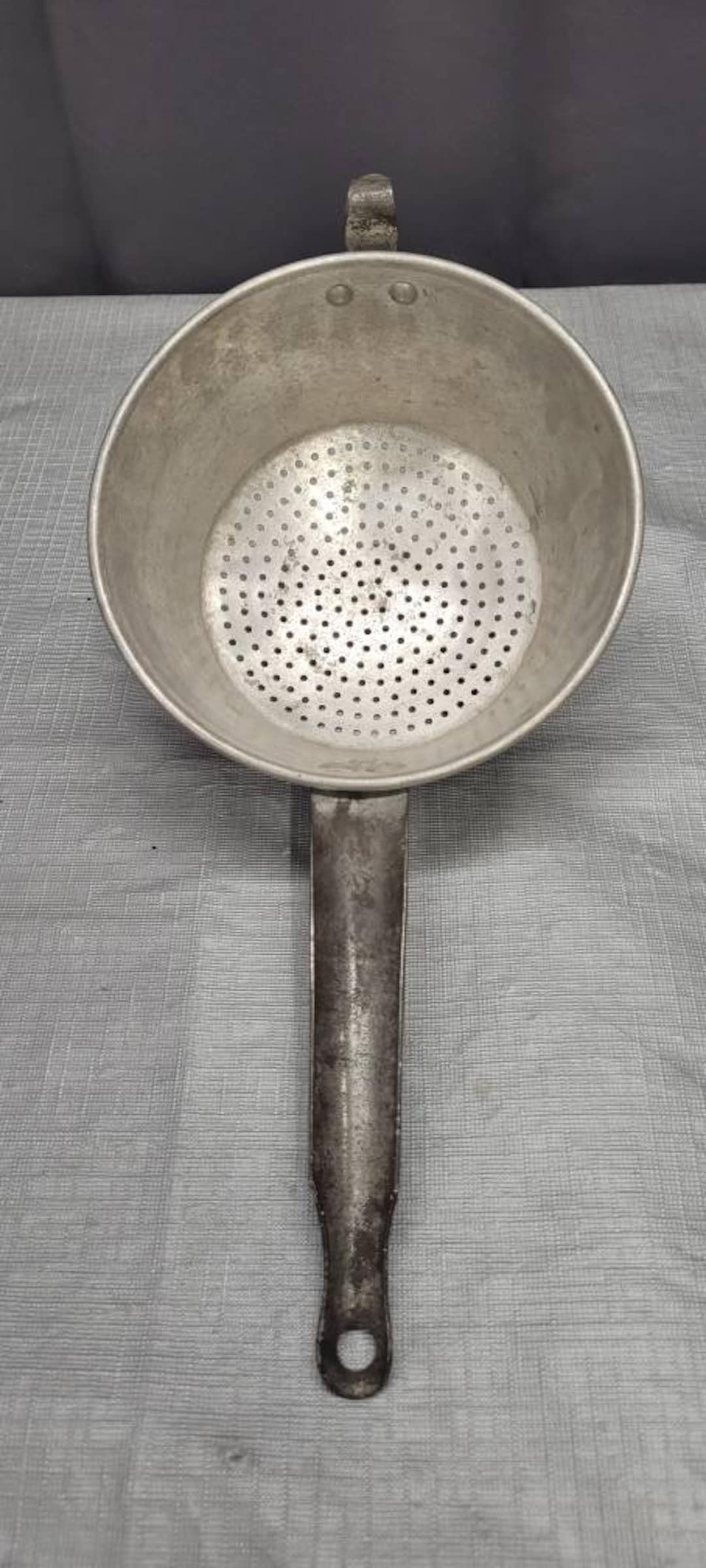 Vintage Collander With Steel Handle and Pot Hook - Etsy