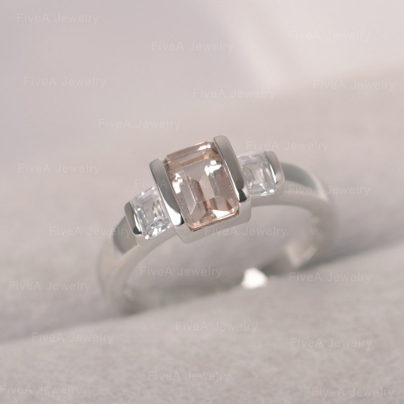 White Gold Morganite - Etsy