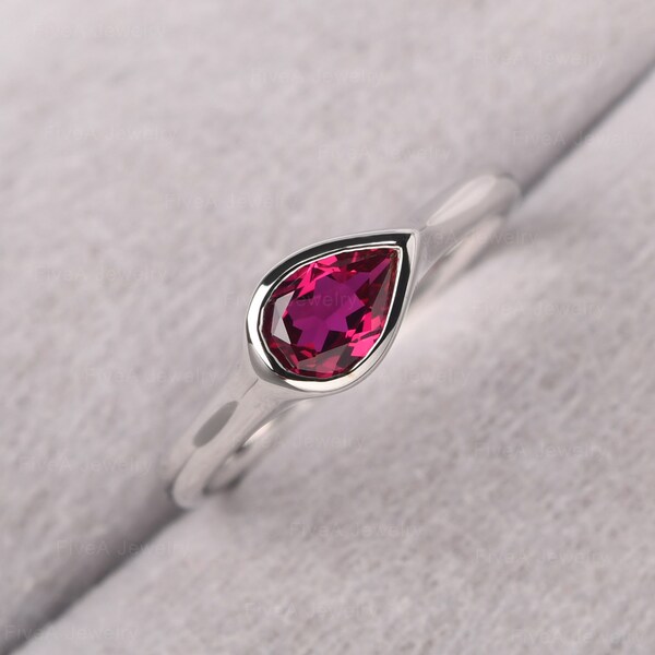 Ruby Wedding Ring - Etsy