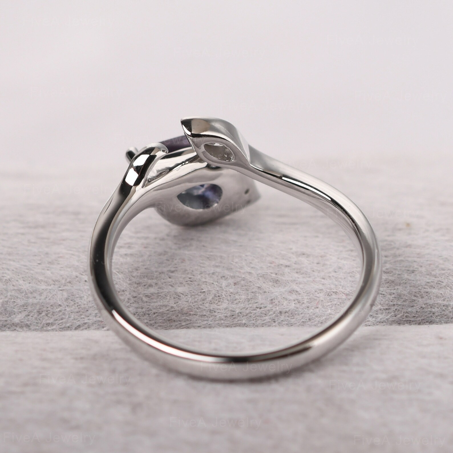 Simple Alexandrite Branch Engagement Ring Pear Shaped Twig - Etsy