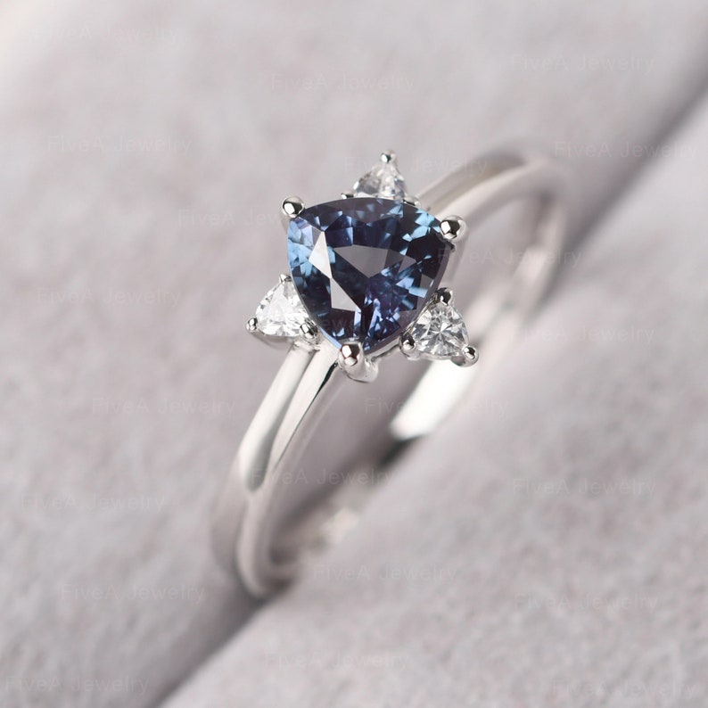 North Star Ring Alexandrite Statement Ring Sterling Silver - Etsy