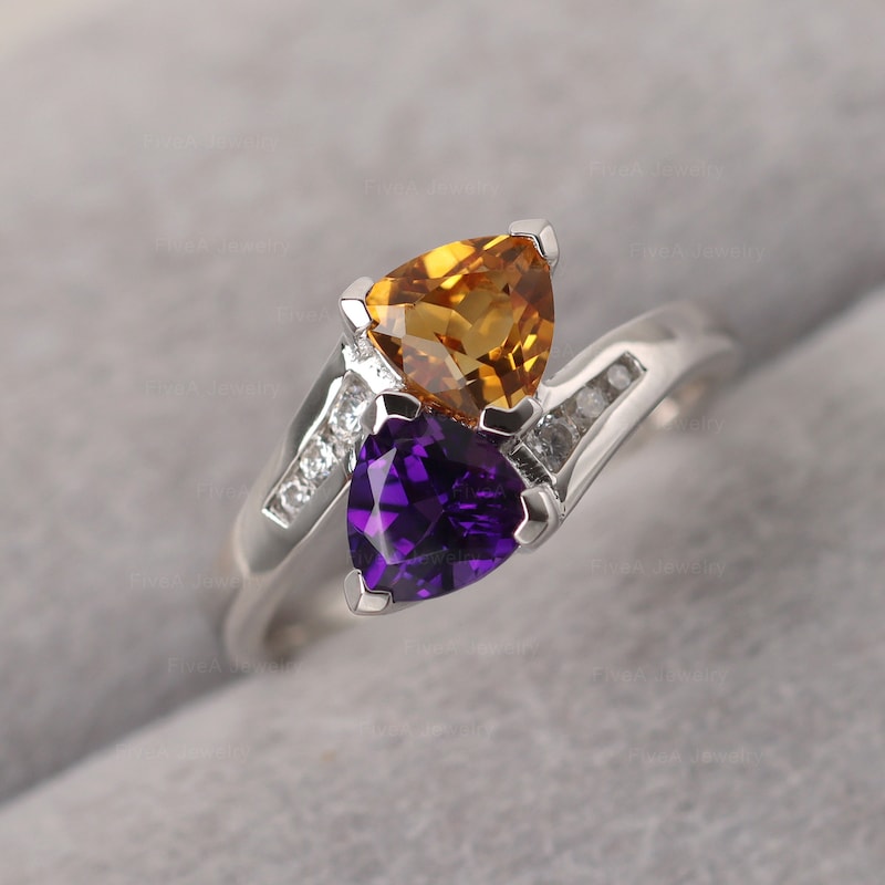 November Birthstone Ring - Etsy