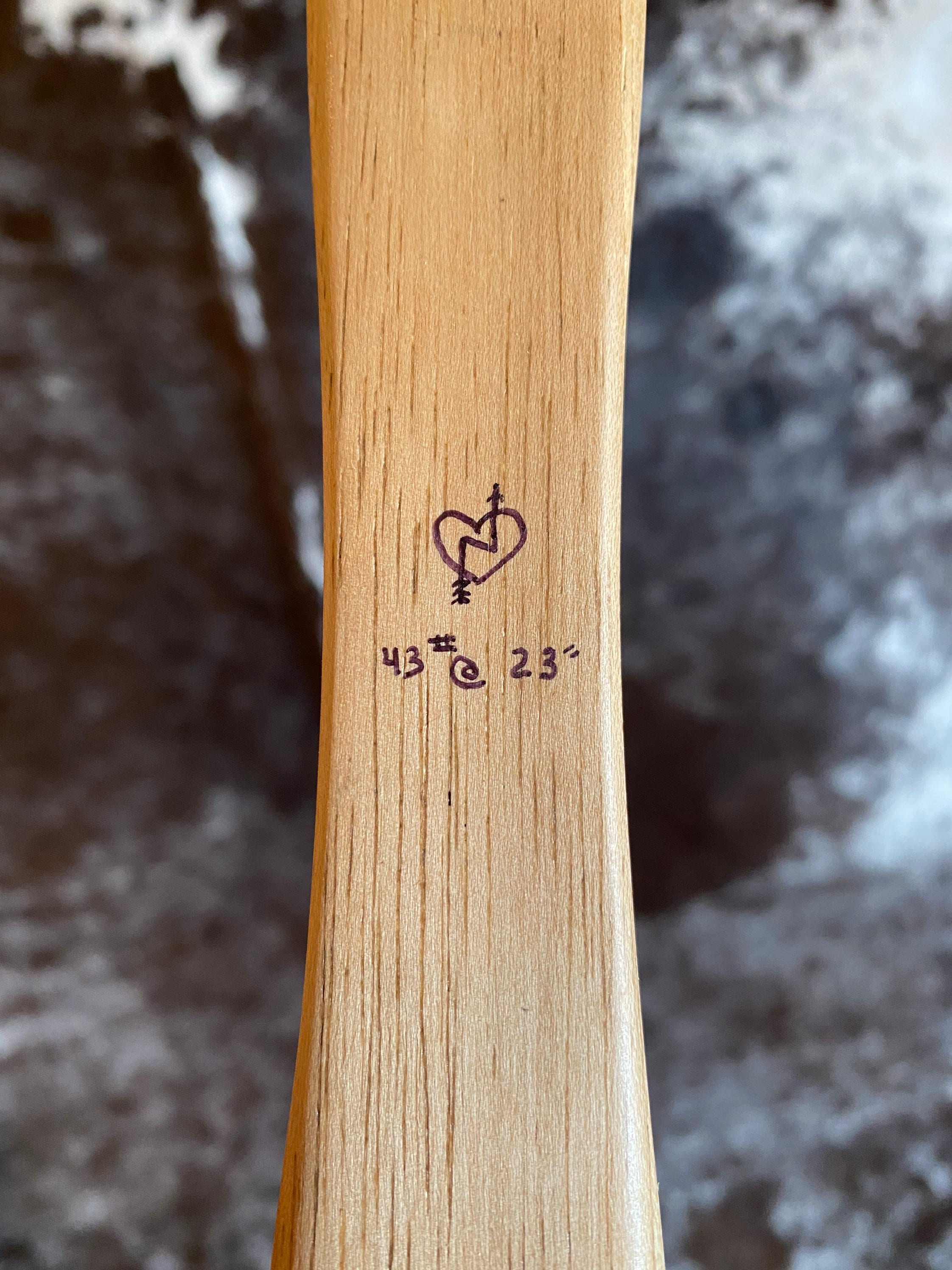 Archery Bow and Arrow, Primitive Bow Hickory Sinew Backed With Custom ...