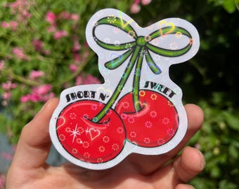 Short N Sweet by Sabrina Carpenter Sticker, Waterbottle Sticker, Gifts ...