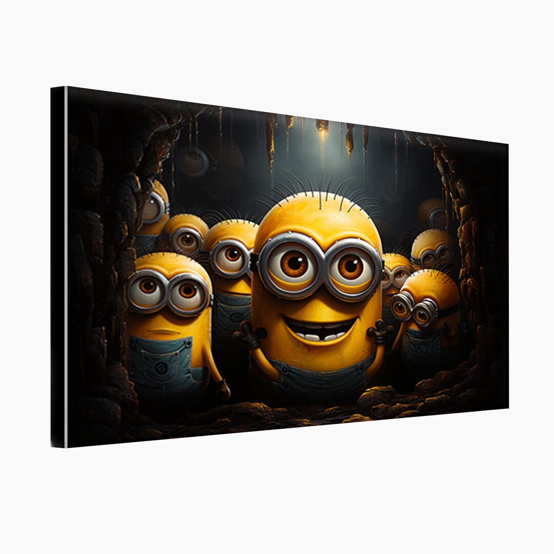Minions Canvas Print. Comics Wall Art. Minions Fan Gift. Minions Wall ...