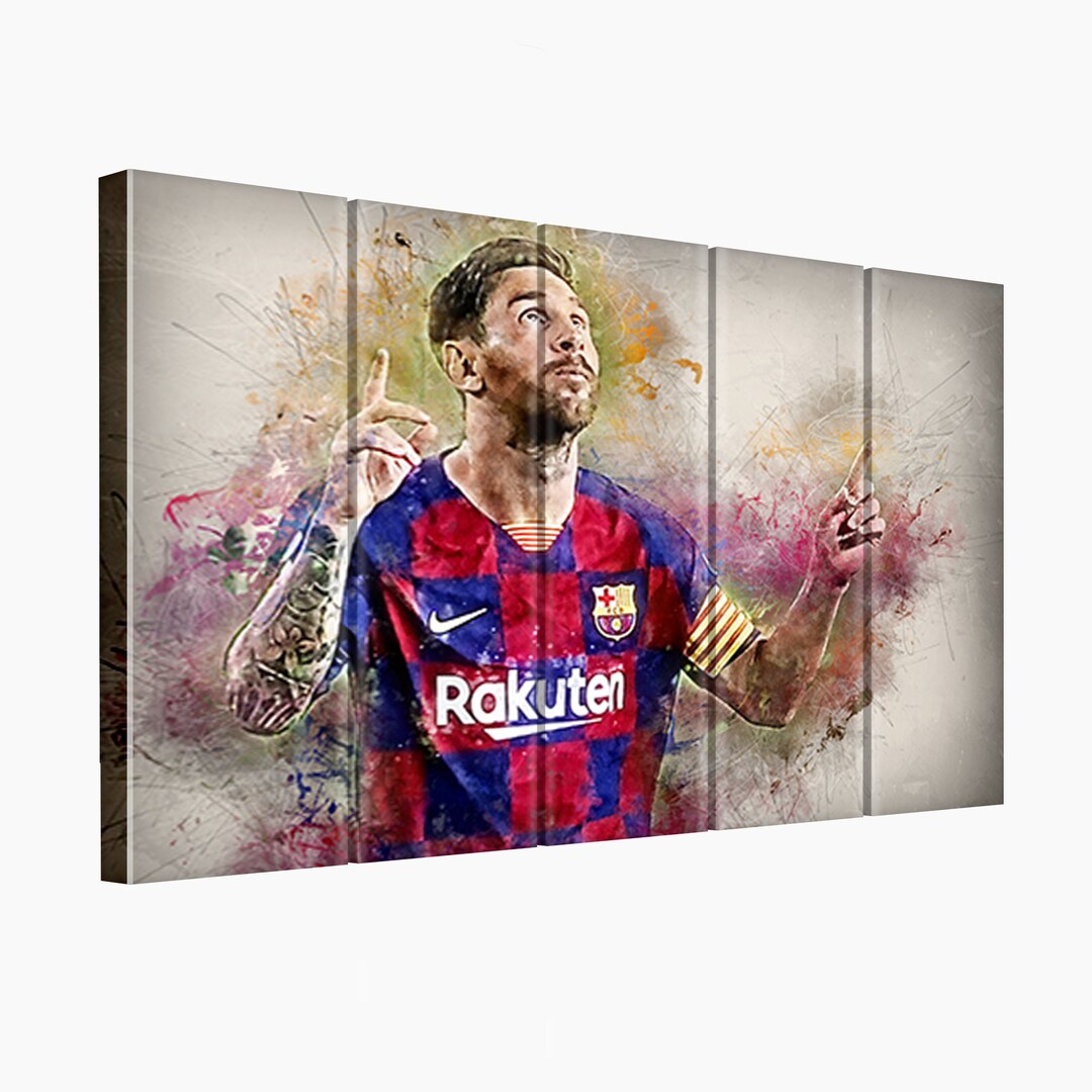 Lionel Messi Canvas Print. Football Wall Art. Lionel Messi Art ...