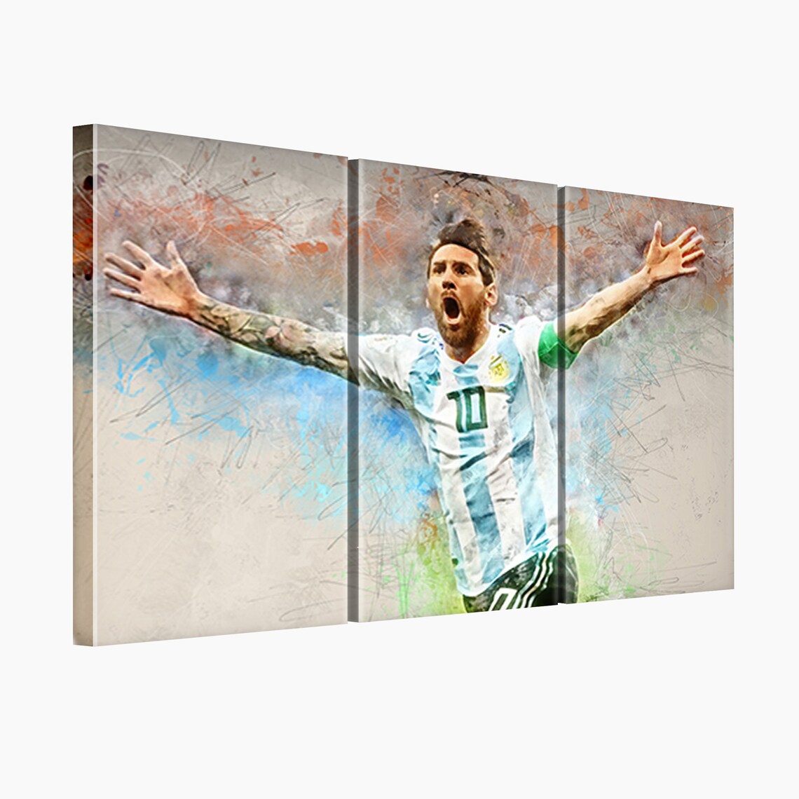 Lionel Messi Canvas Print. Football Wall Hangings. Lionel Messi Wall ...
