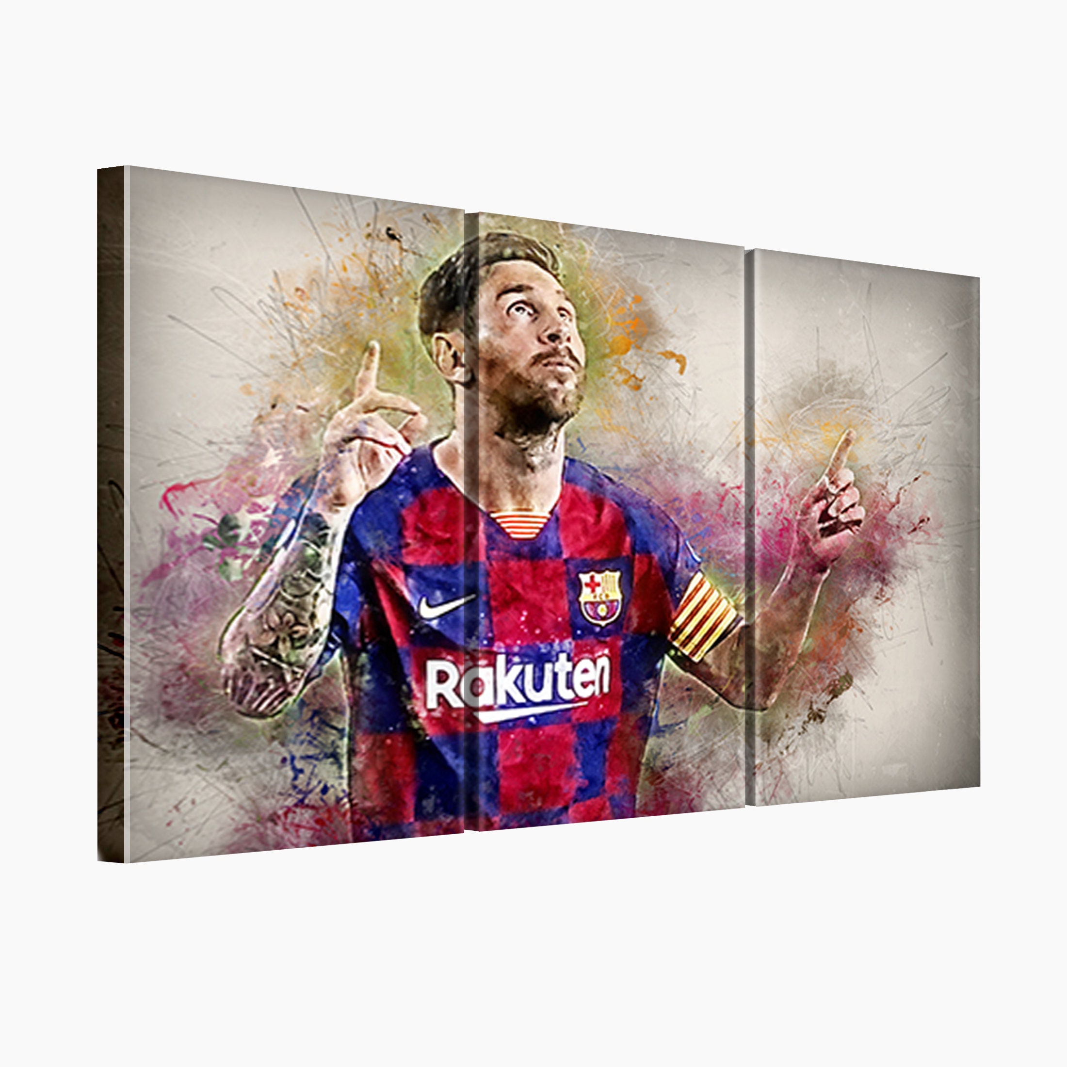 Lionel Messi Canvas Print. Football Wall Art. Lionel Messi Art ...