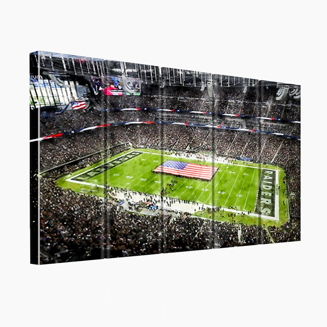 Allegiant Stadium Canvas Print. Football Wall Art. Allegiant Stadium ...
