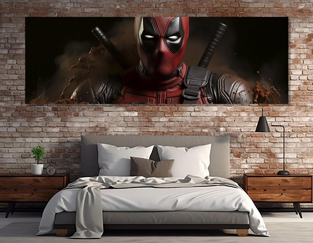 Deadpool Canvas Print. Comics Wall Art. Deadpool Fan Gift. Deadpool ...