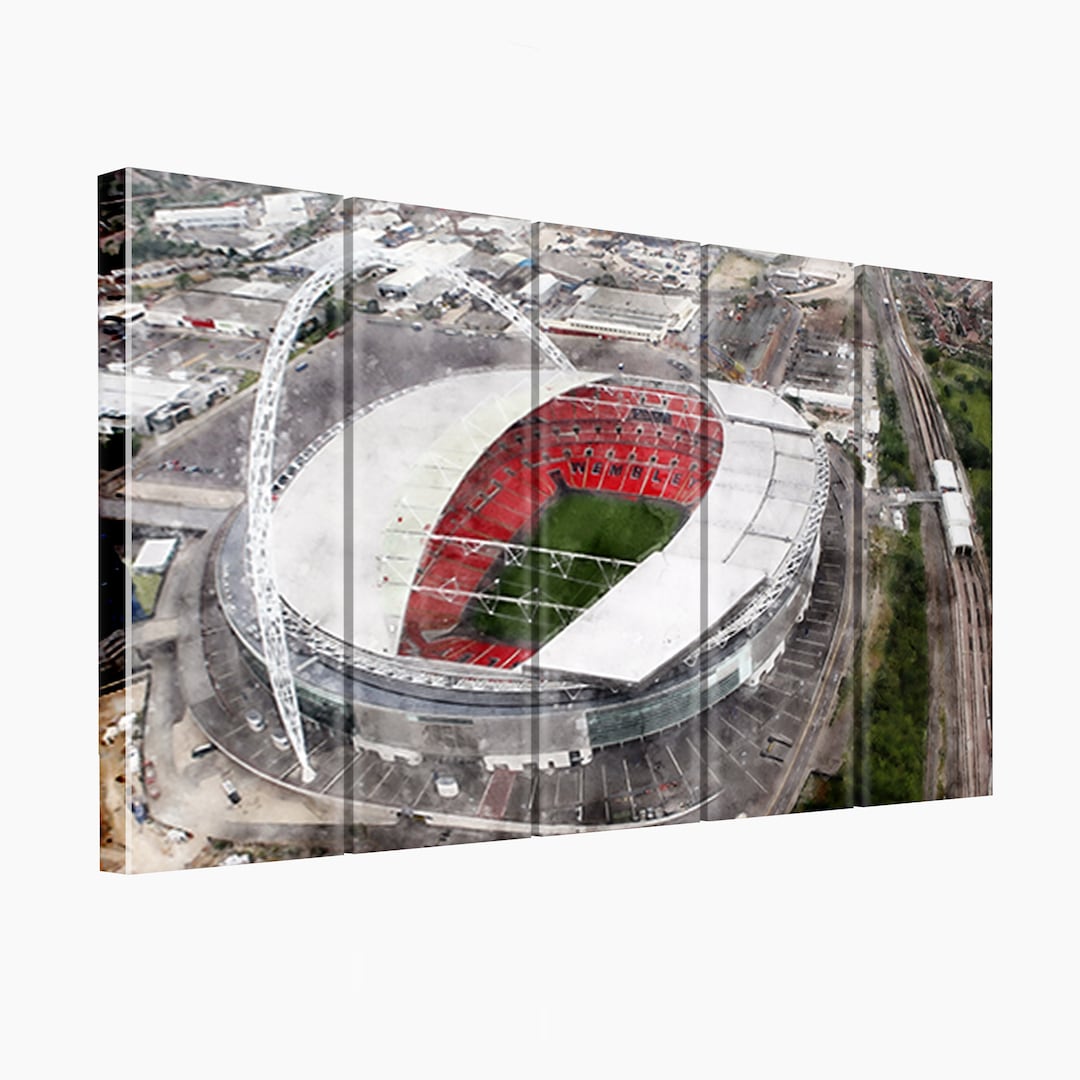 Wembley Stadium Canvas Print. Football Room Decor. Wembley Stadium Wall ...