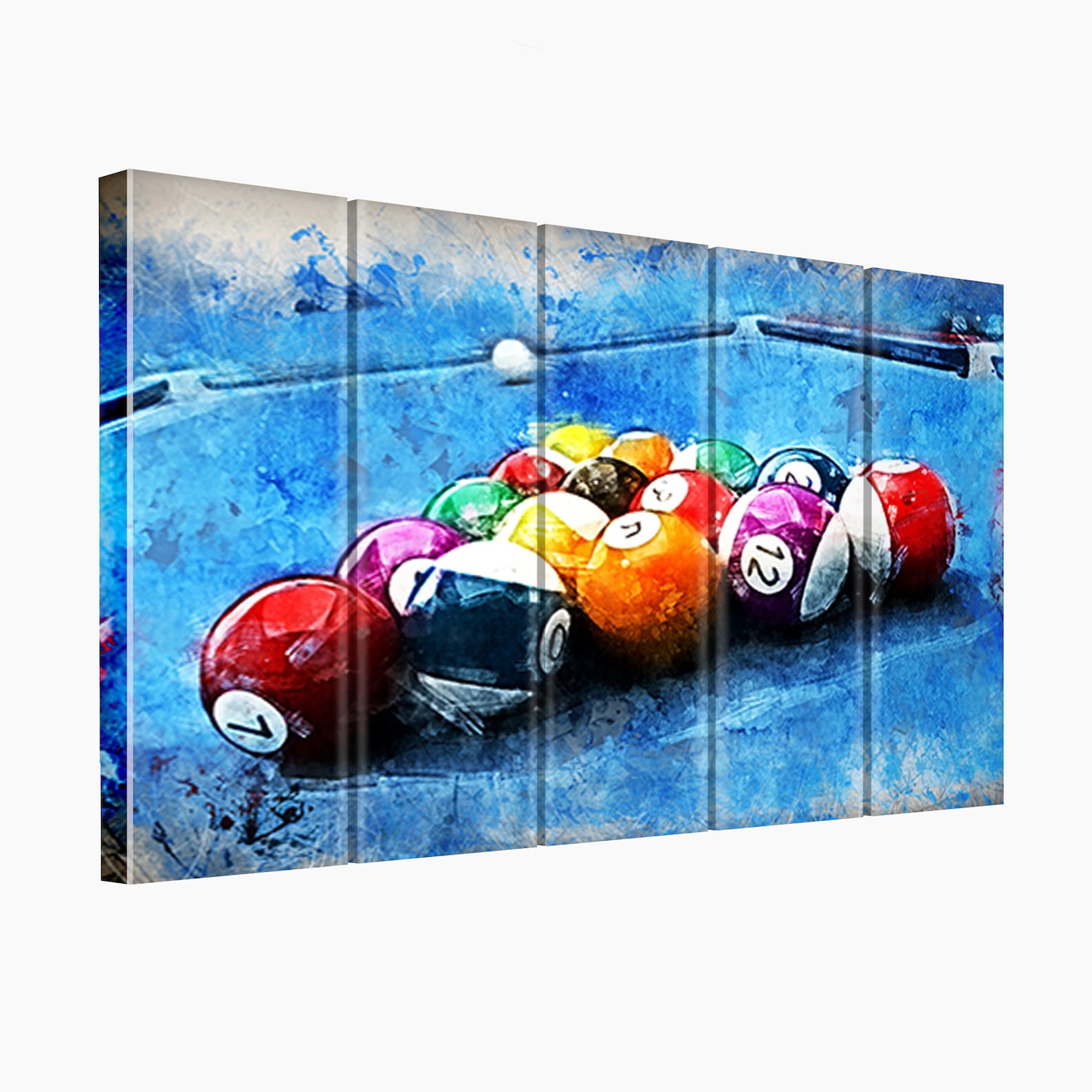 Pool Table Canvas Print. Pool Table Wall Art. Pool Room Decor. Pool ...
