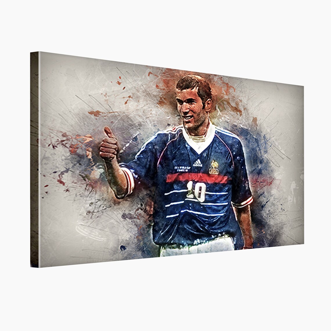 Zinedine Zidane Canvas Print. Football Wall Hangings. Zinedine Zidane ...