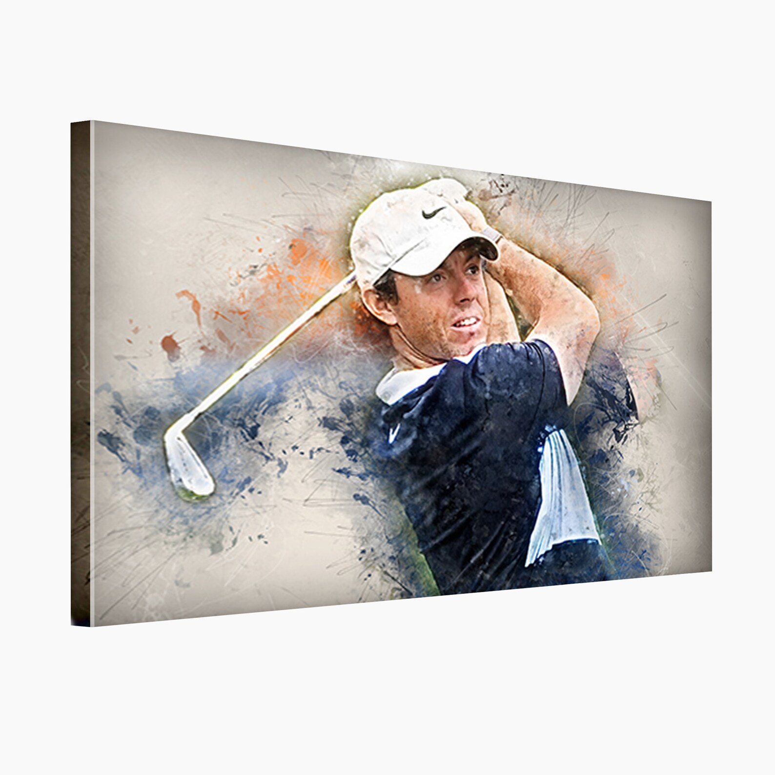 Rory Mcilroy Canvas Print. Golf Wall Hangings. Golf Wall Art. - Etsy
