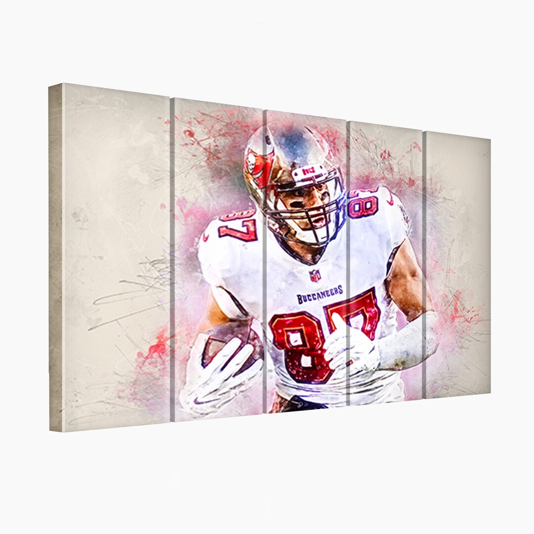 Rob Gronkowski Canvas Print. Football Wall Hangings. Football Wall Art ...