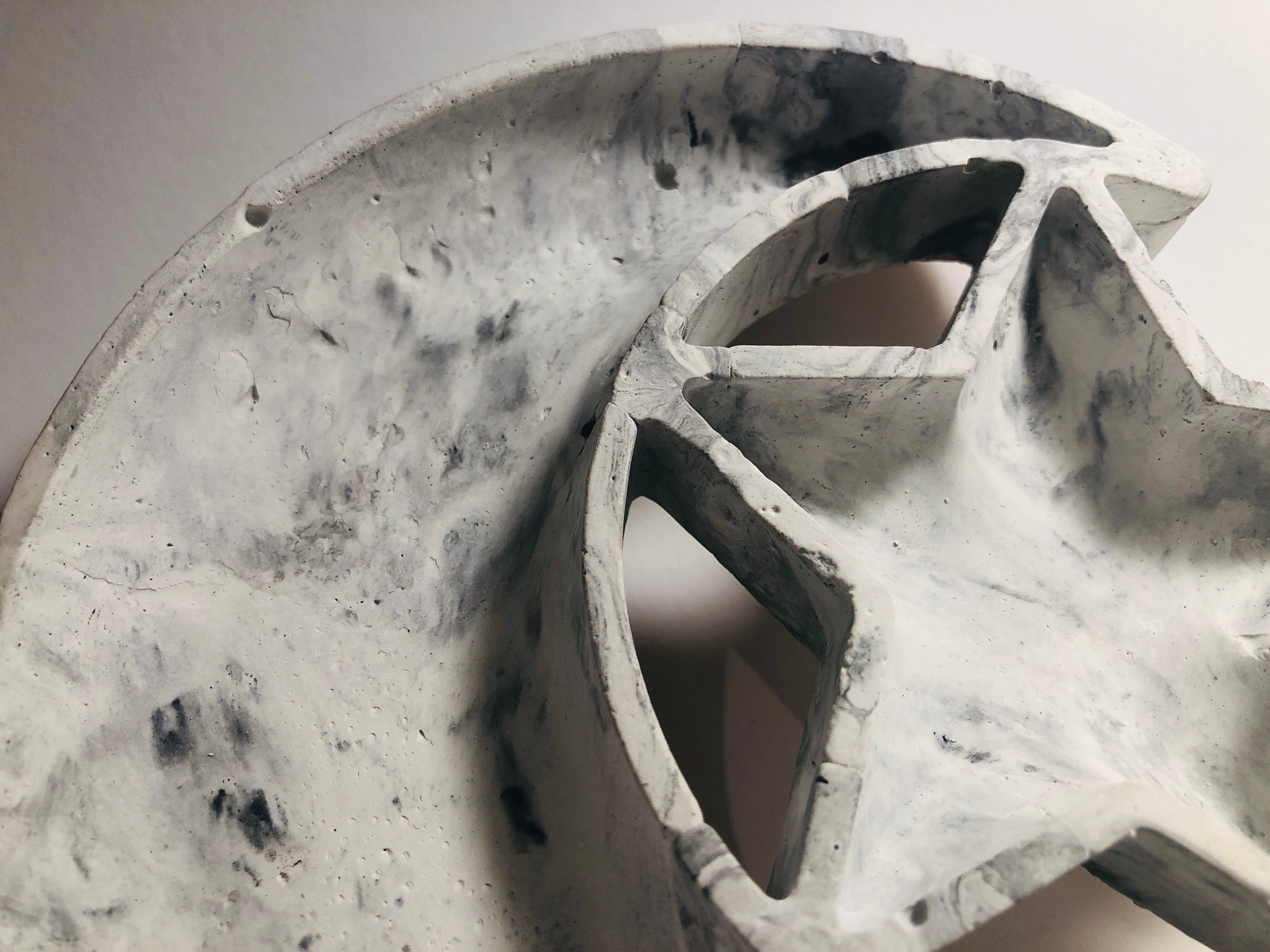 Multipurpose Concrete Tray, Moon Plate, Cement Decoration, Concrete ...