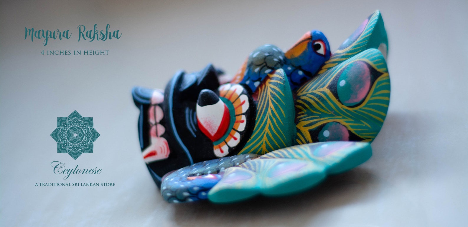 Sri Lankan Wooden Hand Carved Traditional Mayura Raksha | Etsy