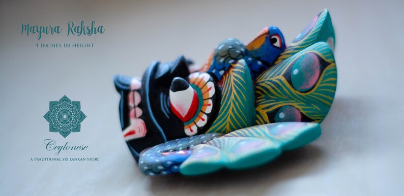 Sri Lankan Wooden Hand Carved Traditional Mayura Raksha | Etsy