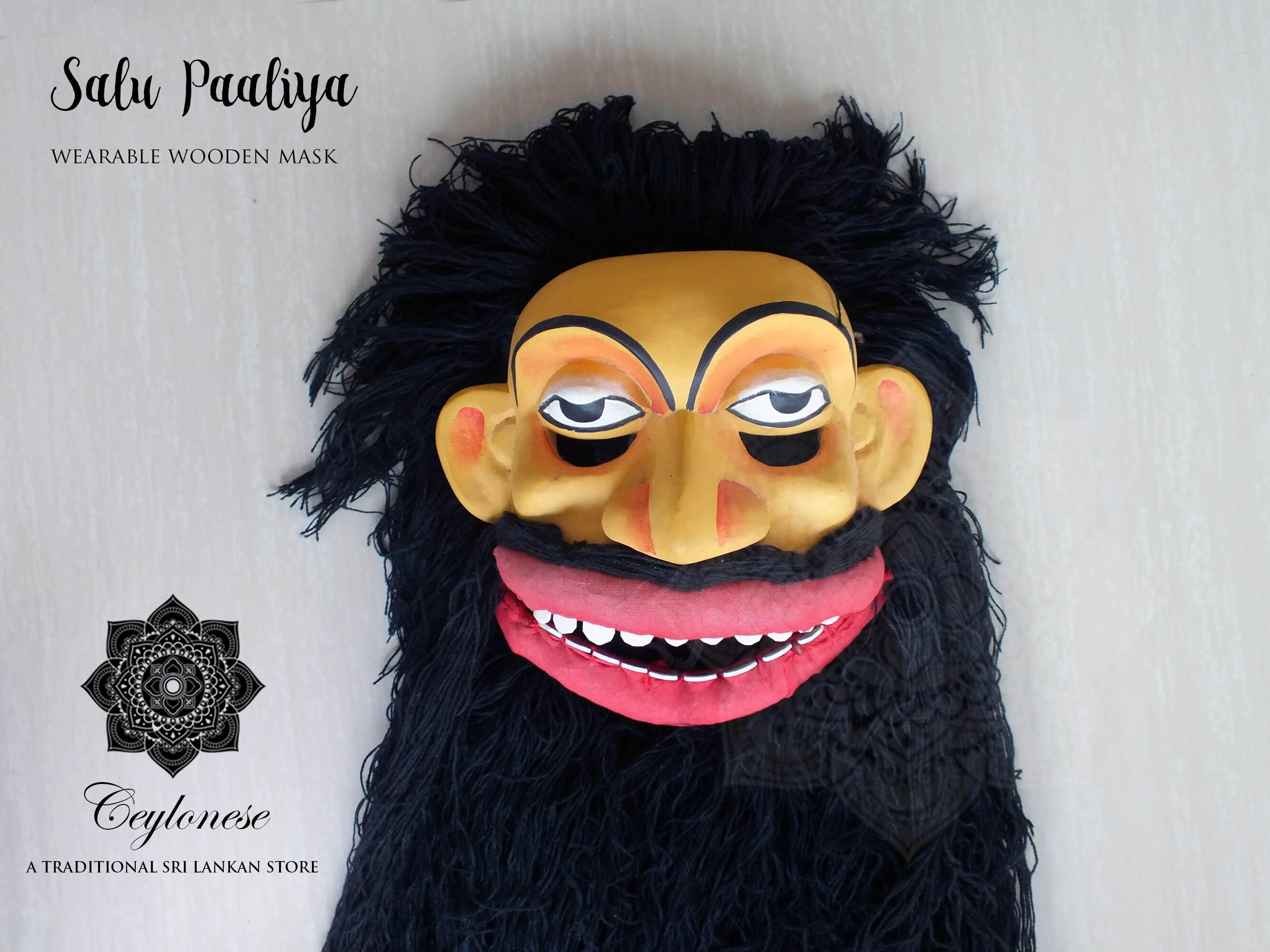 Sri Lankan Wooden Hand Carved Traditional Salu Paliya Wearable - Etsy