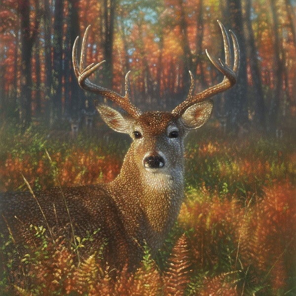 Deer Art Print - Etsy