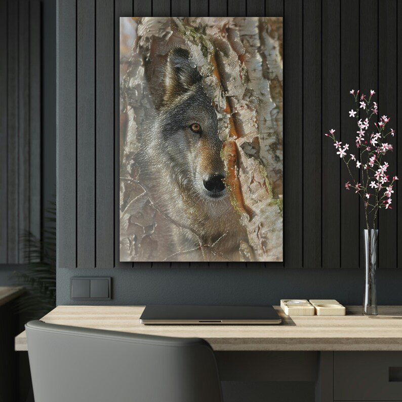 Wolf Painting Wolf Print Wolf Canvas Art Wolves Acrylic - Etsy