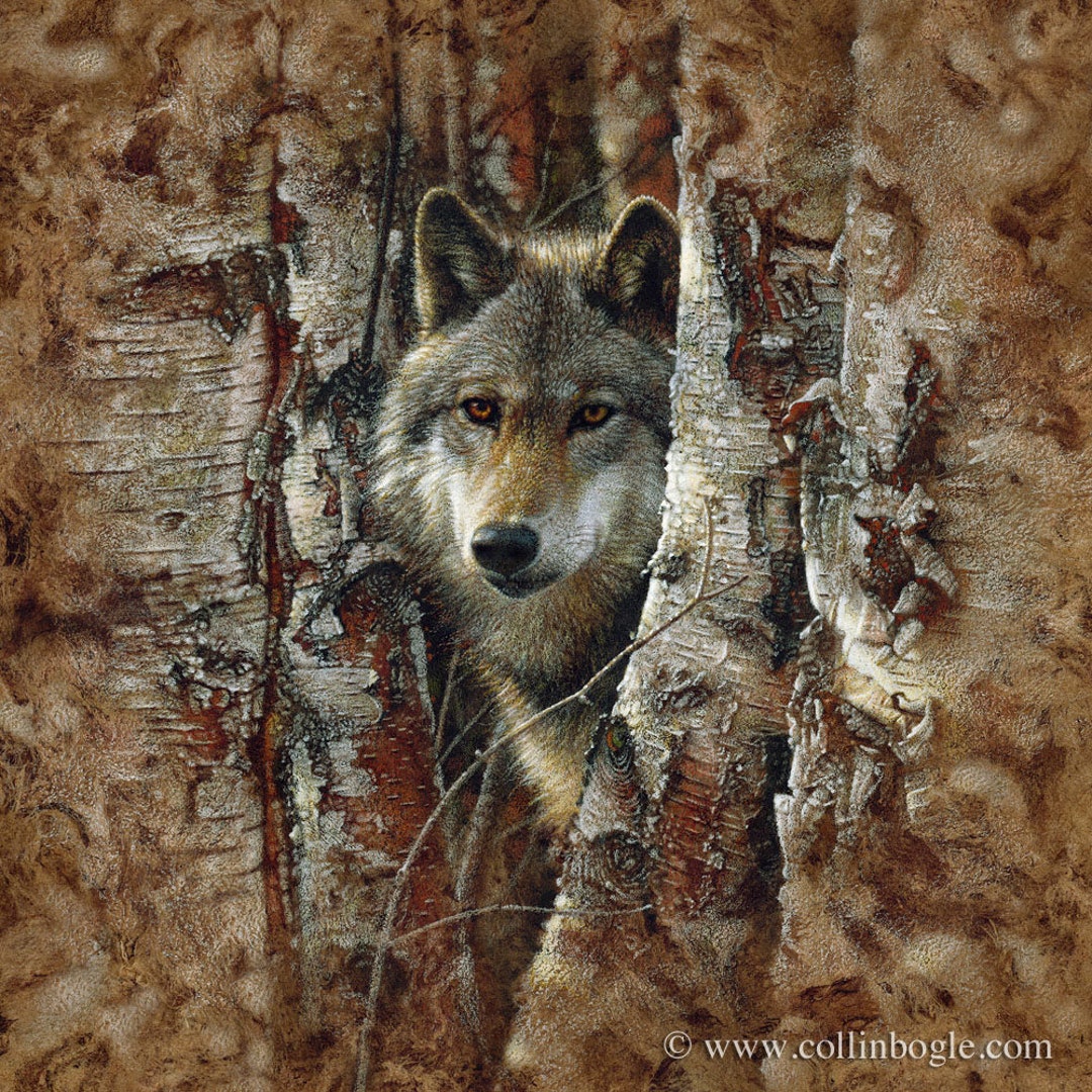 Wolf Art Print, Wolf Painting, Wolves, Wildlife Art, Animal Portrait ...