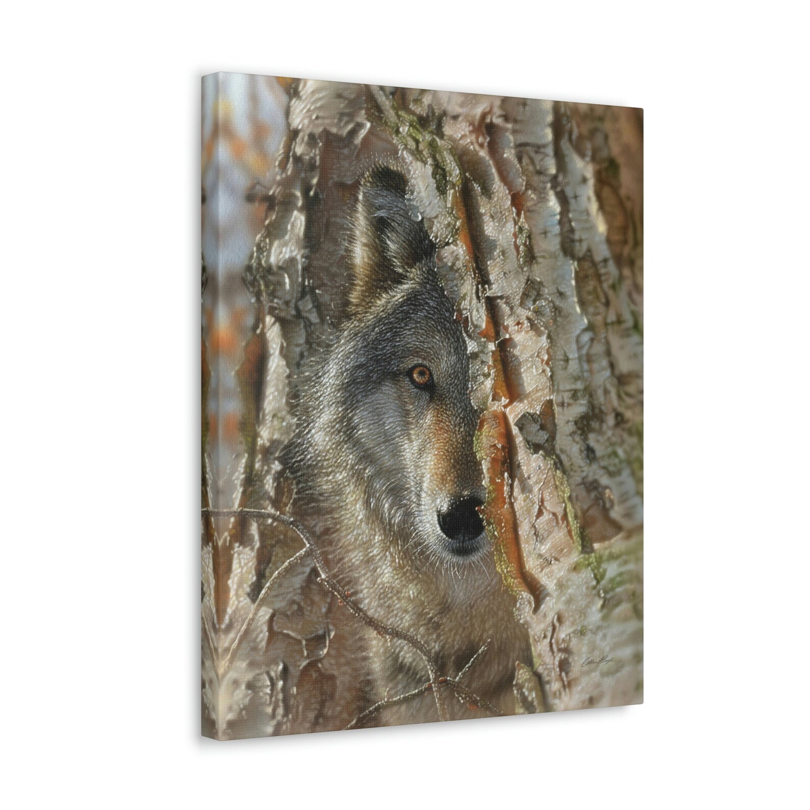 Wolf Painting Wolf Print Wolf Canvas Art Wolves Acrylic - Etsy