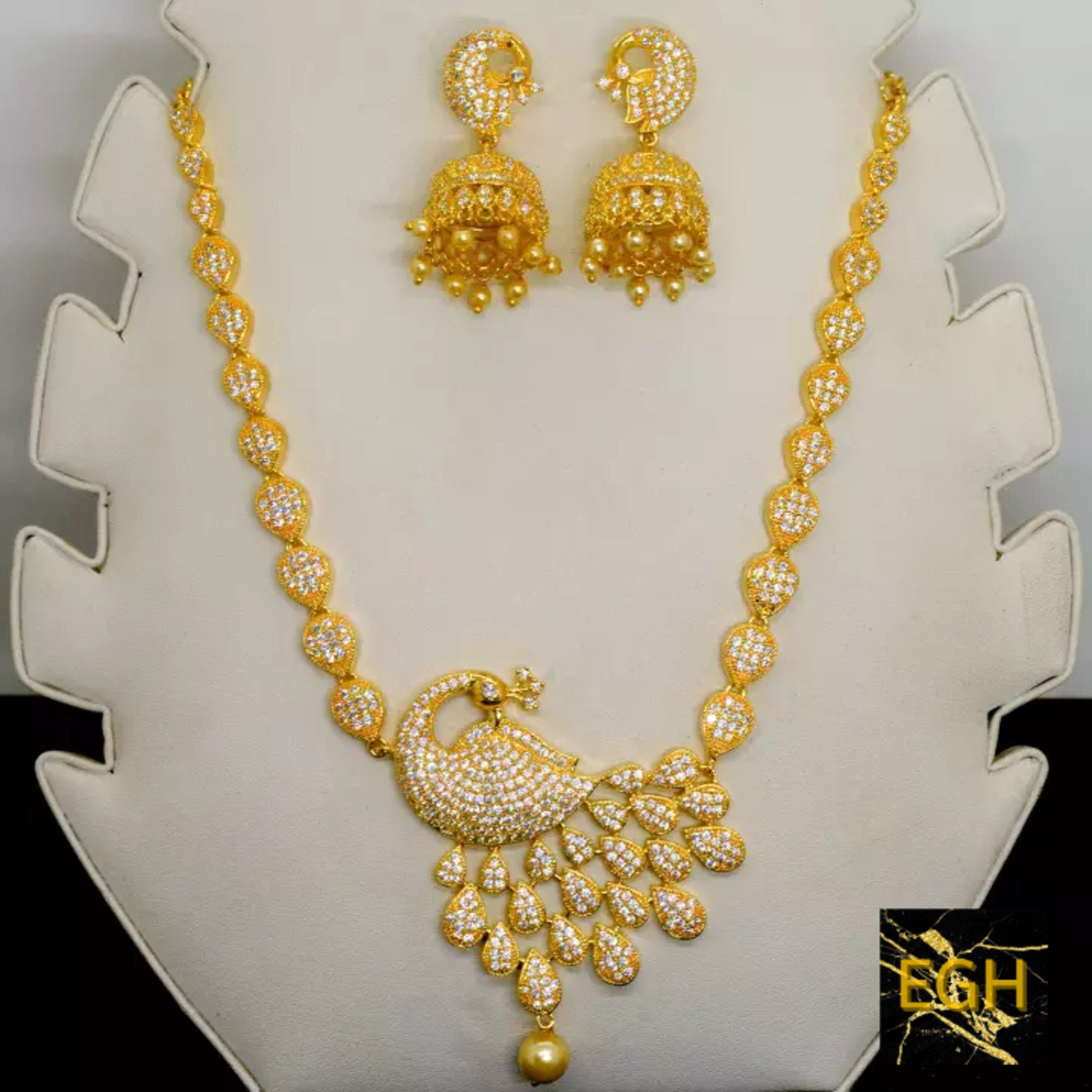 22kt Gold Necklace Bridal - Etsy