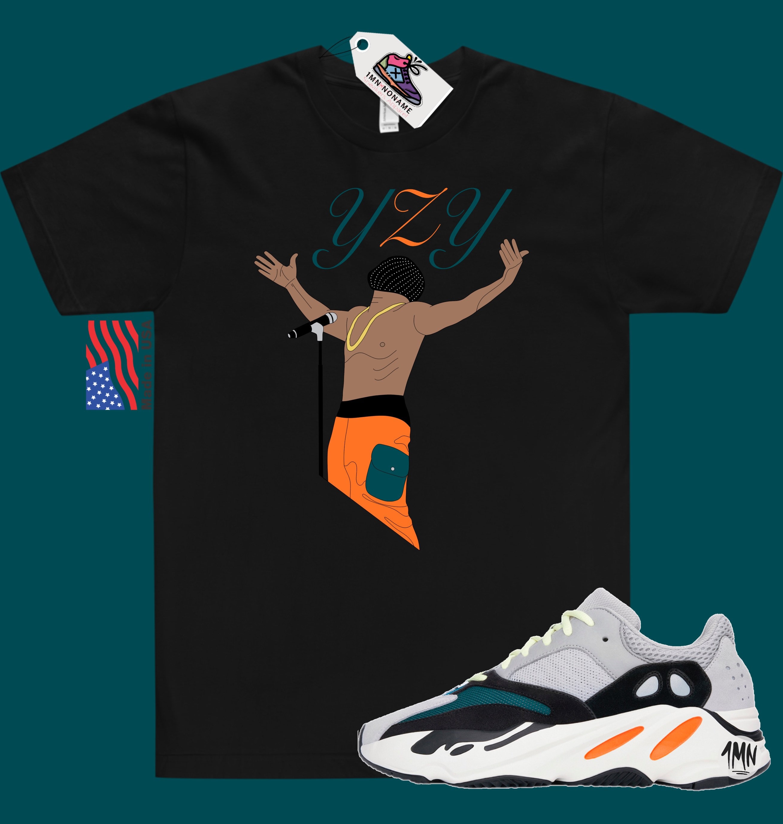KANYE WEST YZY Shirt Matching Yeezy Boost 700 Wave Runner Adidas Yeezy ...