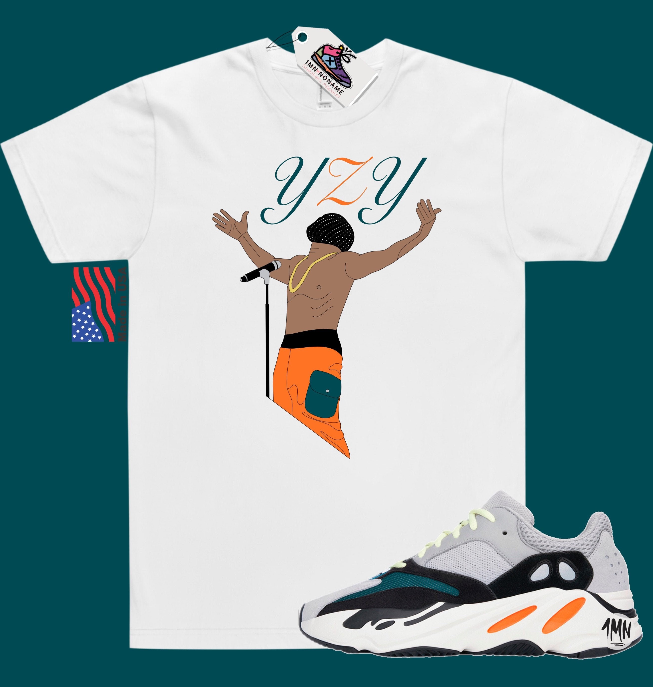 KANYE WEST YZY Shirt Matching Yeezy Boost 700 Wave Runner Adidas Yeezy ...