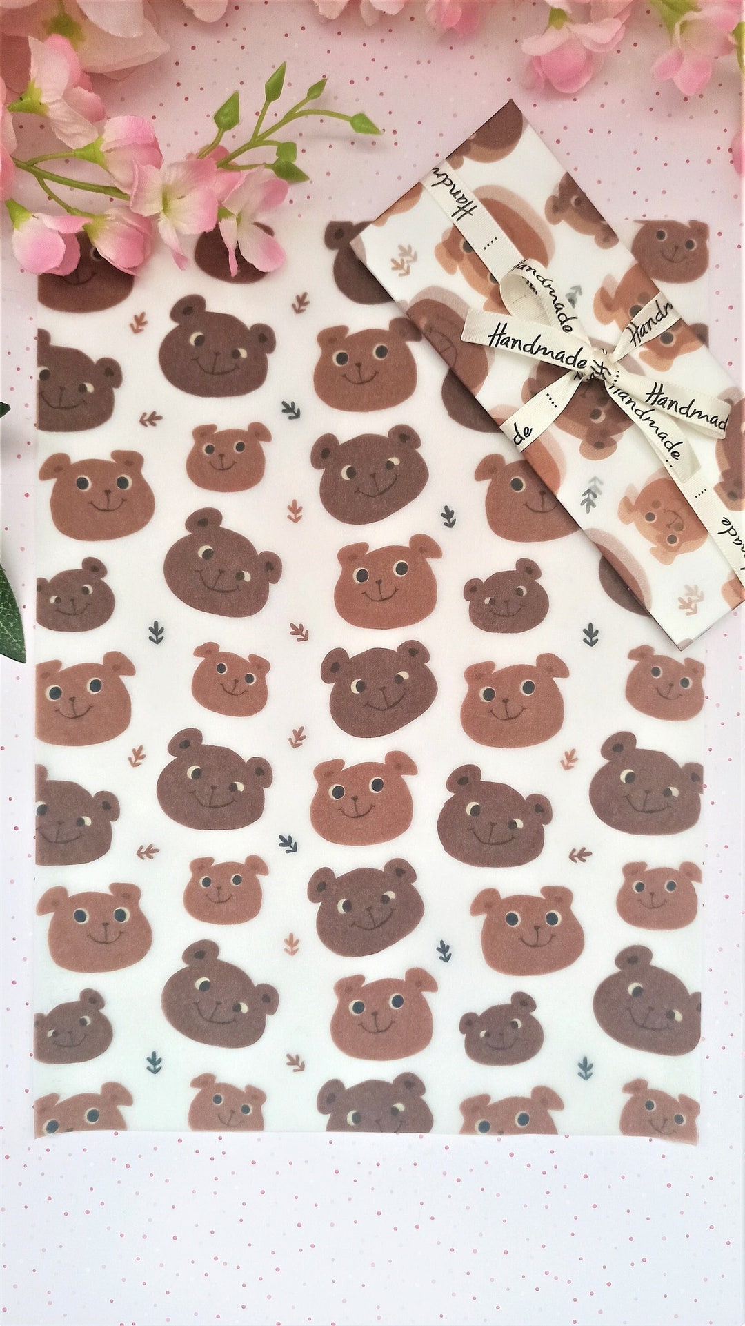 Cartoon Bears Tissue Wrapping Paper / Gift Tissue Paper / Cute Wrapping ...
