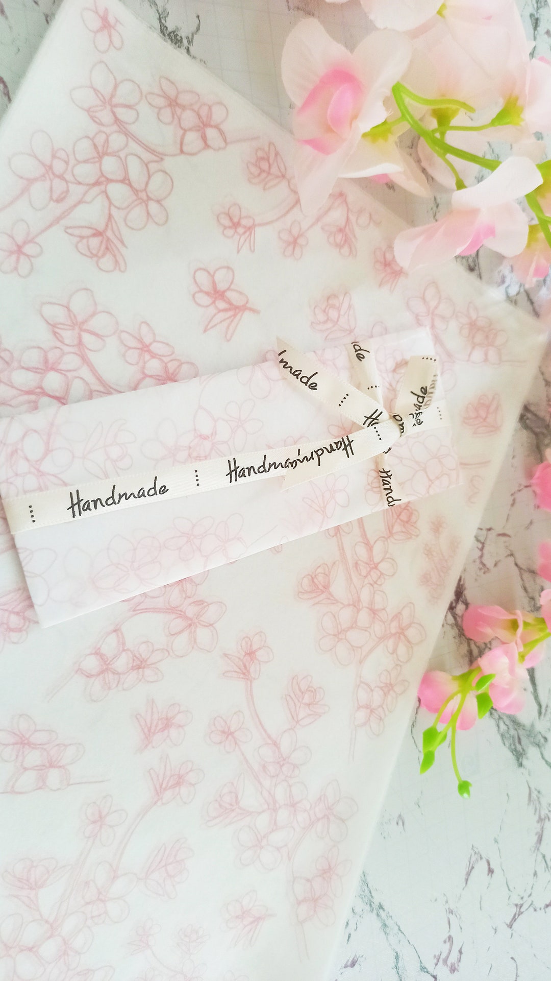 Cherry Blossom Tissue Paper, Pink Floral Gift Wrap - Etsy