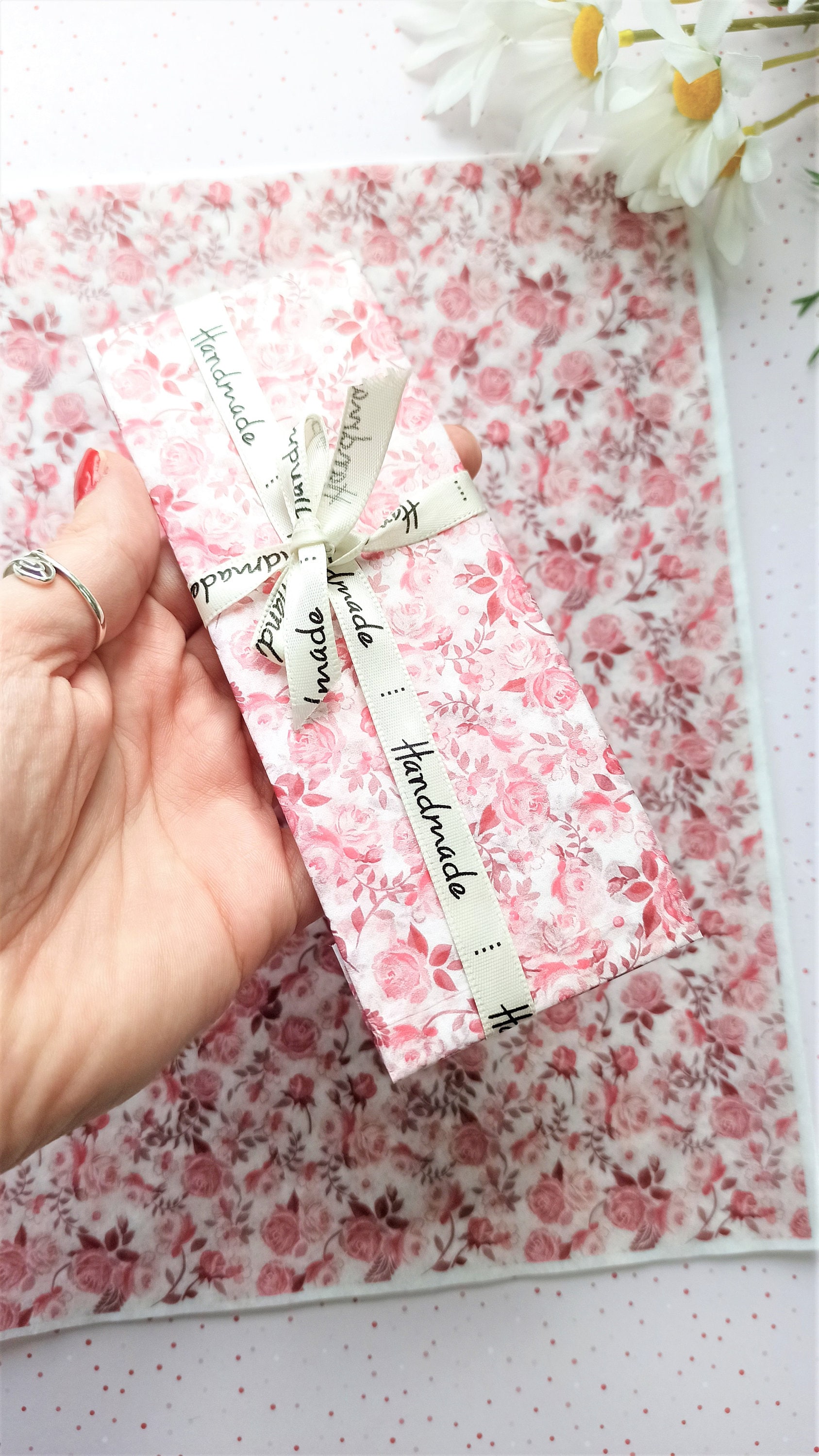 Pink Roses Tissue Wrapping Paper / Gift Tissue Paper / Floral | Etsy