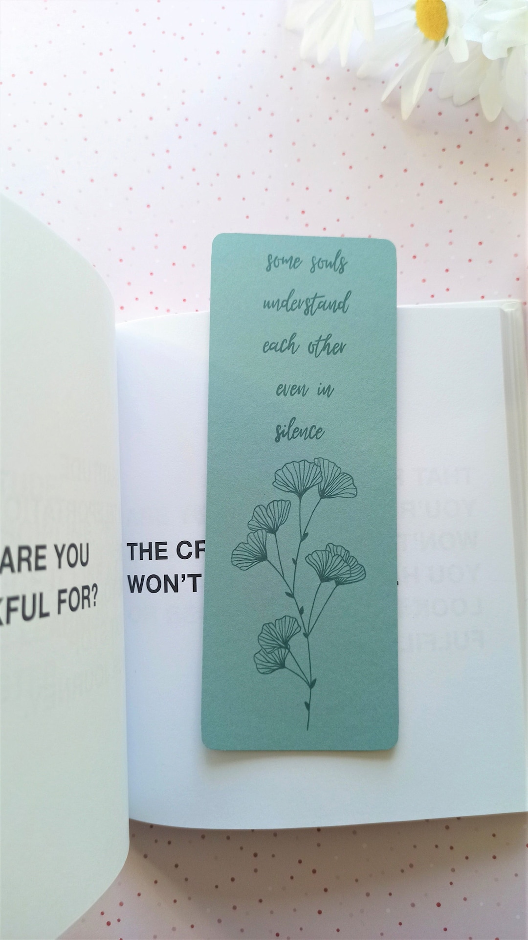 Ginkgo Bookmarks / Sage Green Cottagecore Bookmarks / Handmade ...