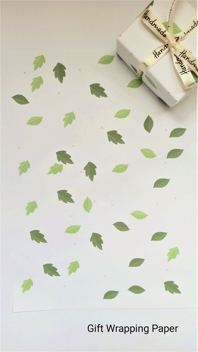 Leaf Designed Tissue Wrapping Paper / Gift Wrapping Tissue - Etsy