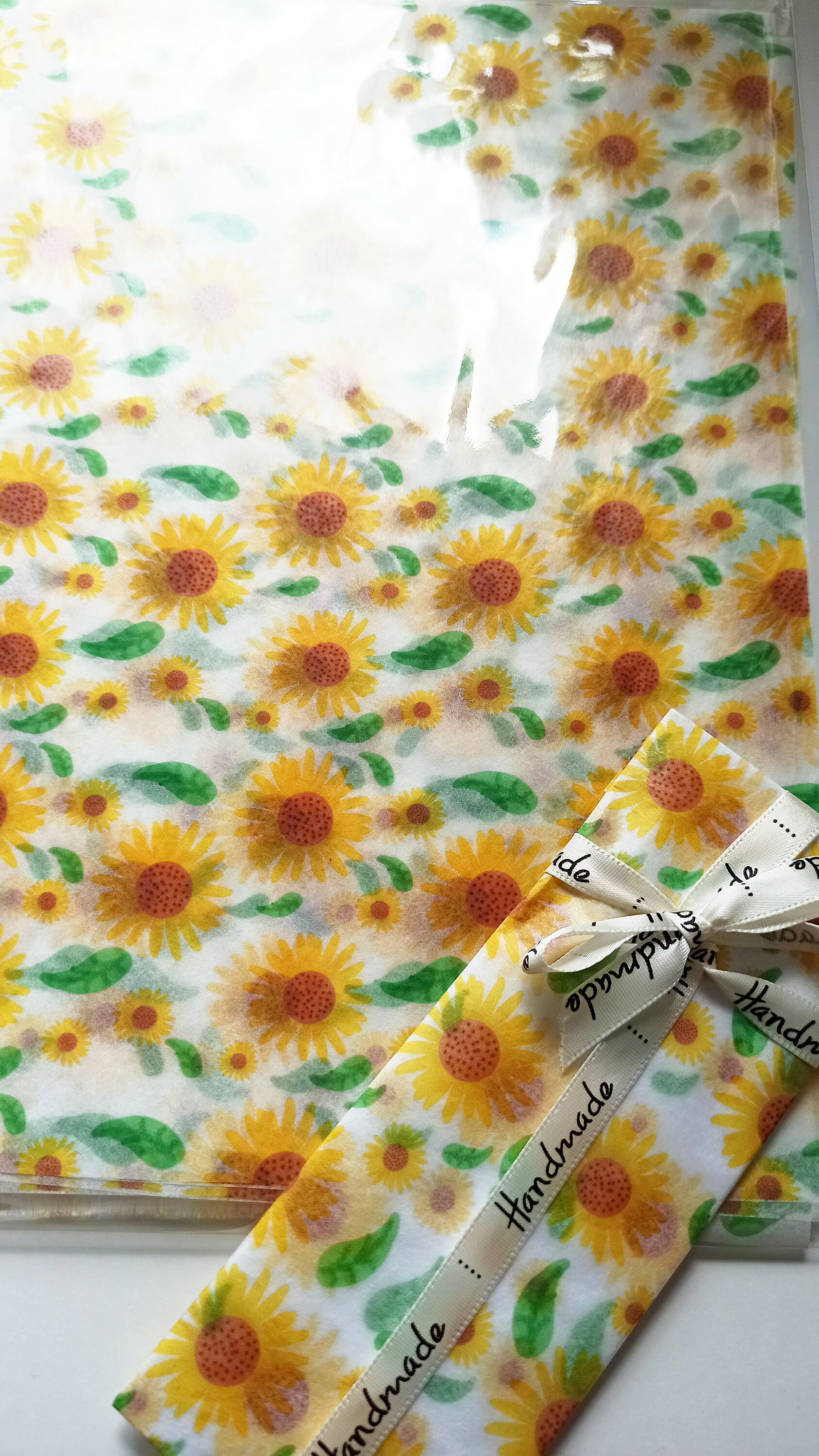 Sunflower Tissue Paper / Gift Wrapping Tissue Paper / Floral | Etsy