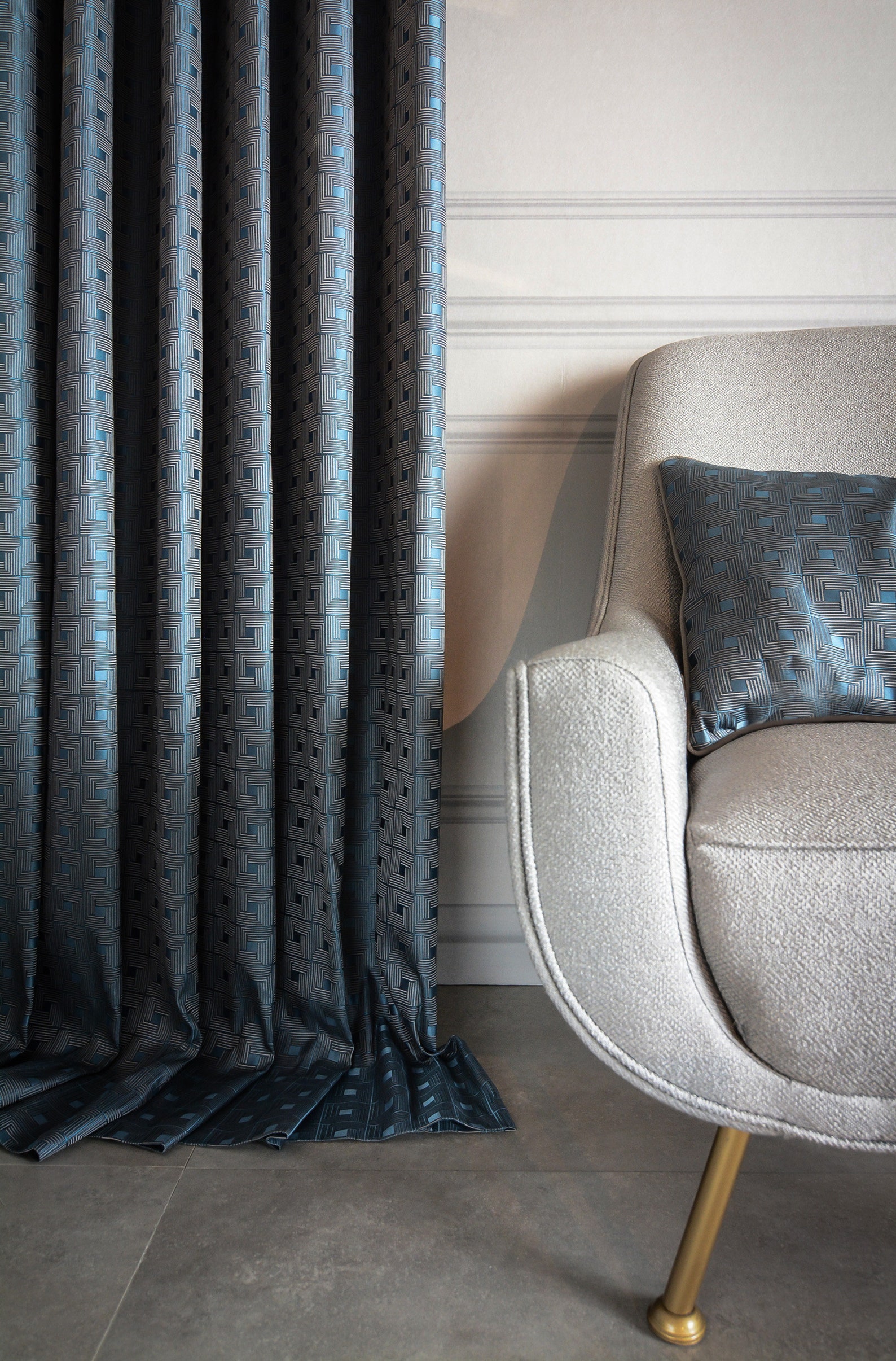 Pair Extra Long Drapery Curtains Pair Curtains Panel Art - Etsy