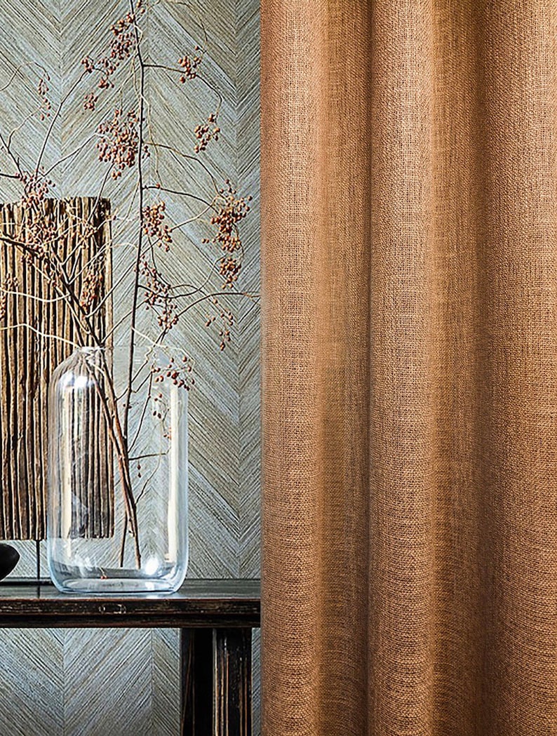 Wool Sheer Curtains: Modern Living Room Window Treatment - Etsy