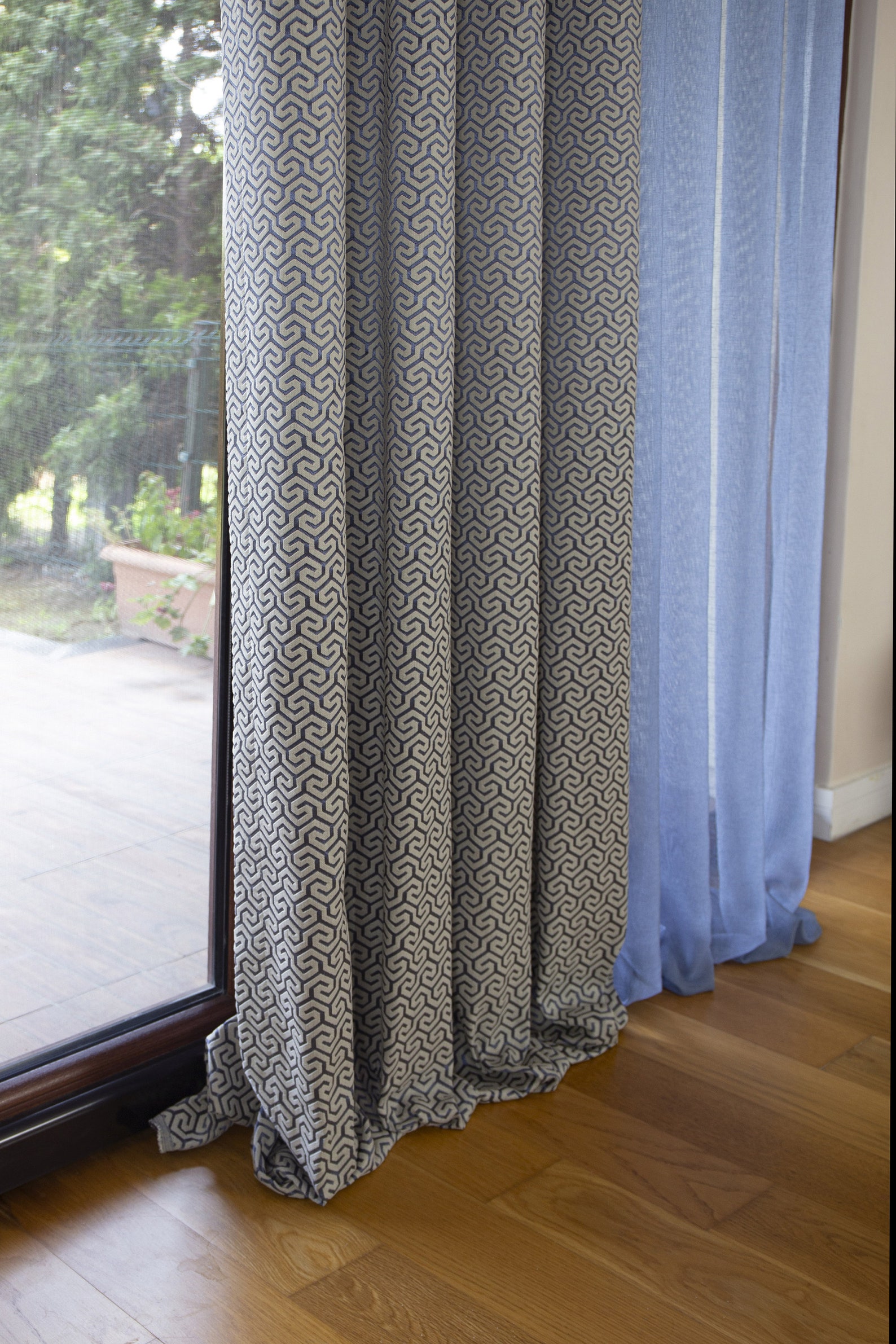 Cotton Geometric Shapes Drapery Curtainscustom Made Cotton - Etsy