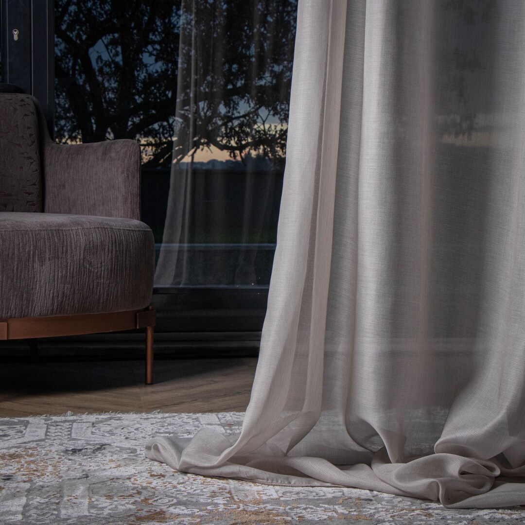 Luxury Sheer Curtains: Modern Window Treatment, OEKO-TEX Fabric - Etsy